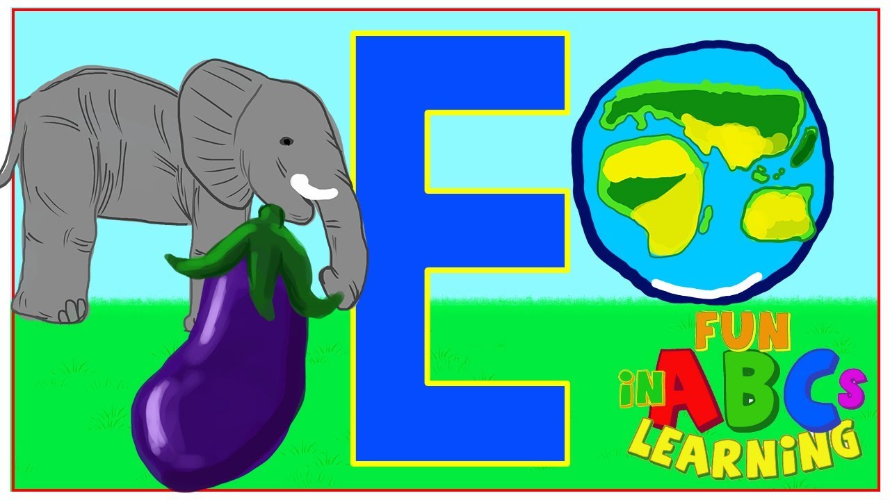 FUN IN LEARNING ABCs | Drawing | The letter E - YouTube