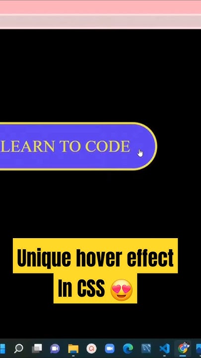 Animated Css Hover Effect Code Coding Webdevelopment Youtube