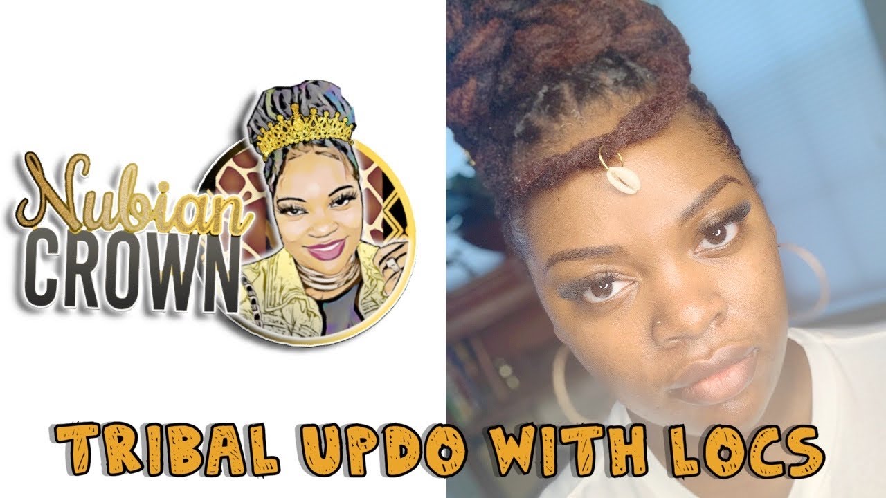 Loc Retwist & Updo Style| Tribal Themed - YouTube