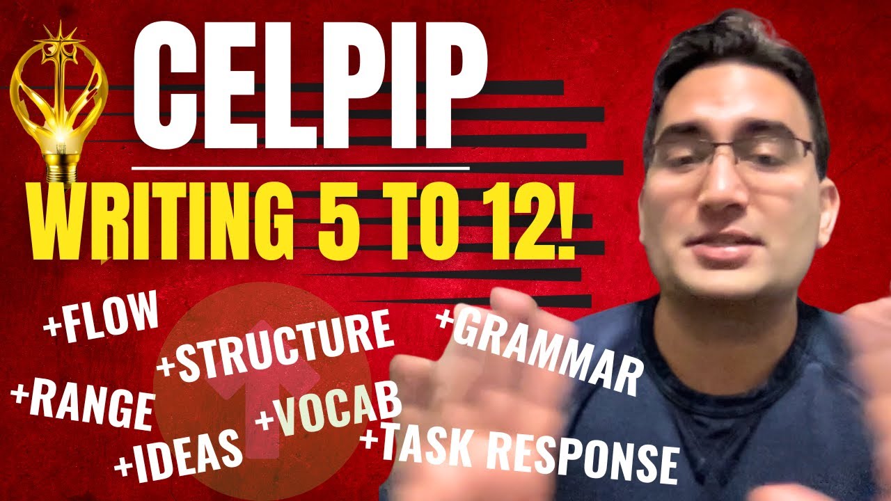 CELPIP Writing 5 to 12 in 8 Minutes! All Marking Criteria Covered ...