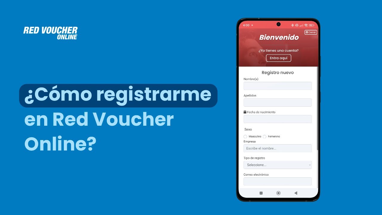 ¿CÓMO REGISTRARME EN RED VOUCHER ONLINE? - YouTube