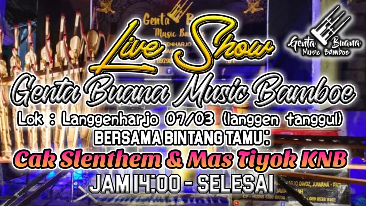 🔴Live Streaming Perform Music Bersama Cak Slenthem & Cak Tiyok KNB ...