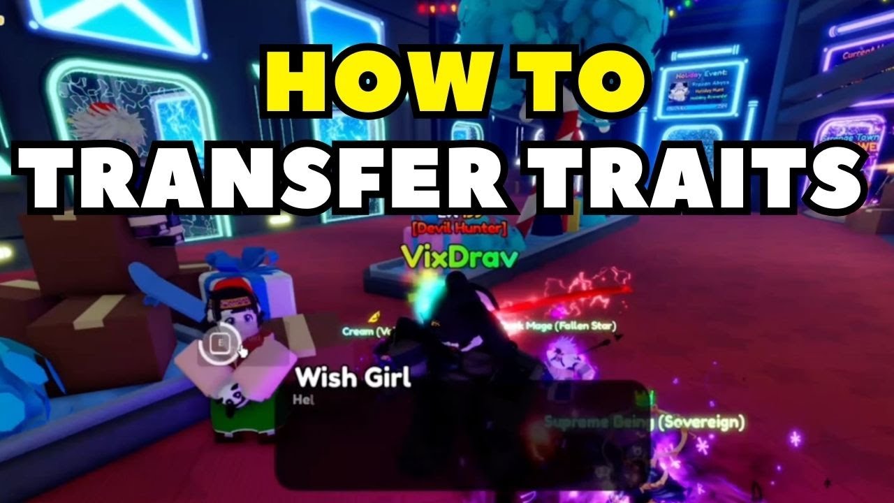 How to Transfer Traits in Anime Adventures I COMPLETE GUIDE - YouTube