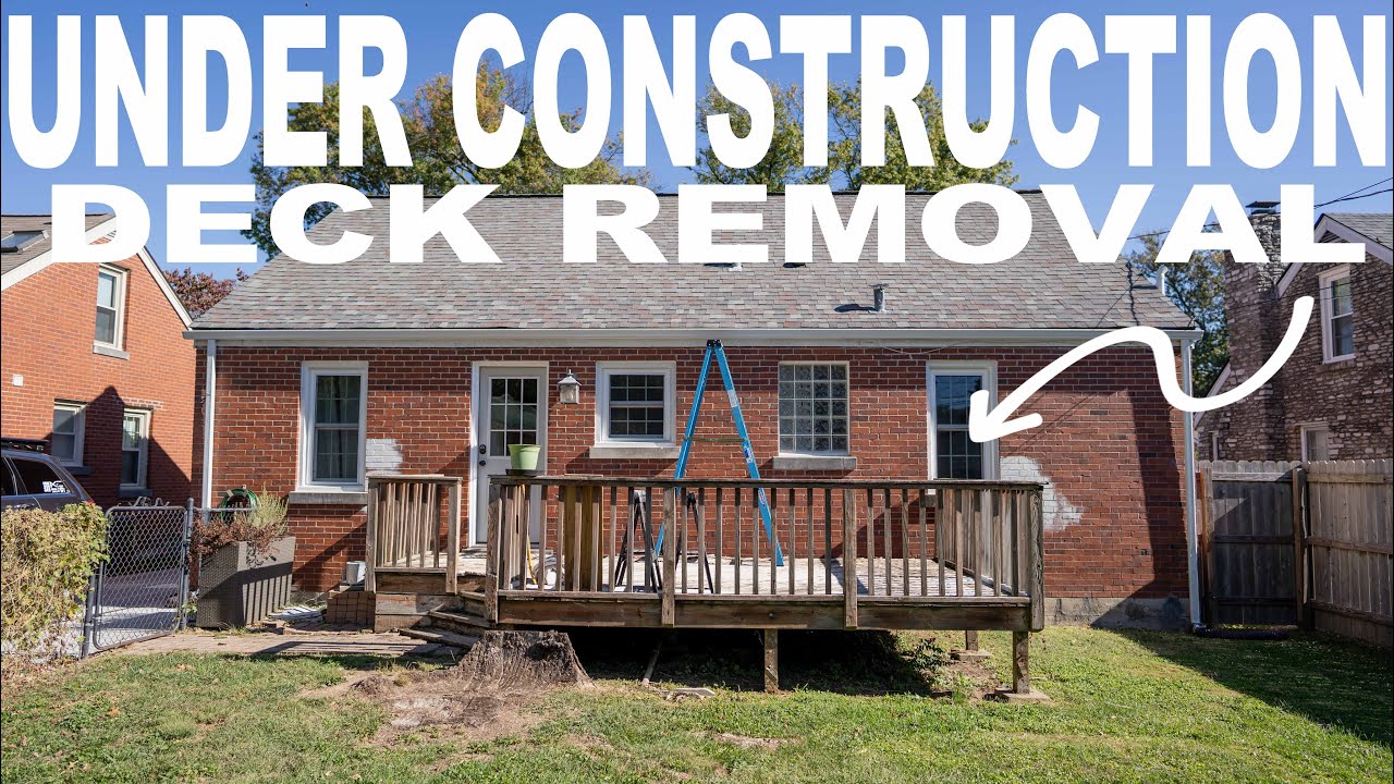 Backyard DECK Removal: Can we SAVE ANY of this WOOD? - YouTube