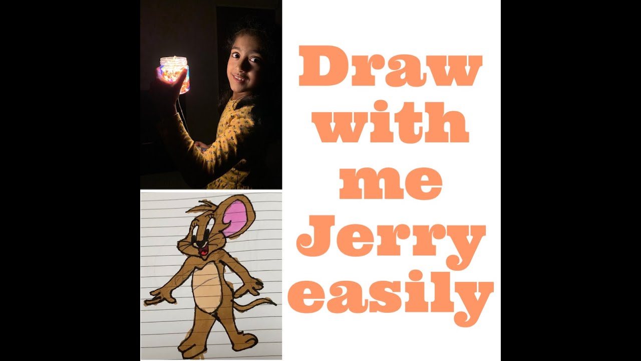 How To Draw Jerry - Learn to Draw Step by Step With a Kid - YouTube