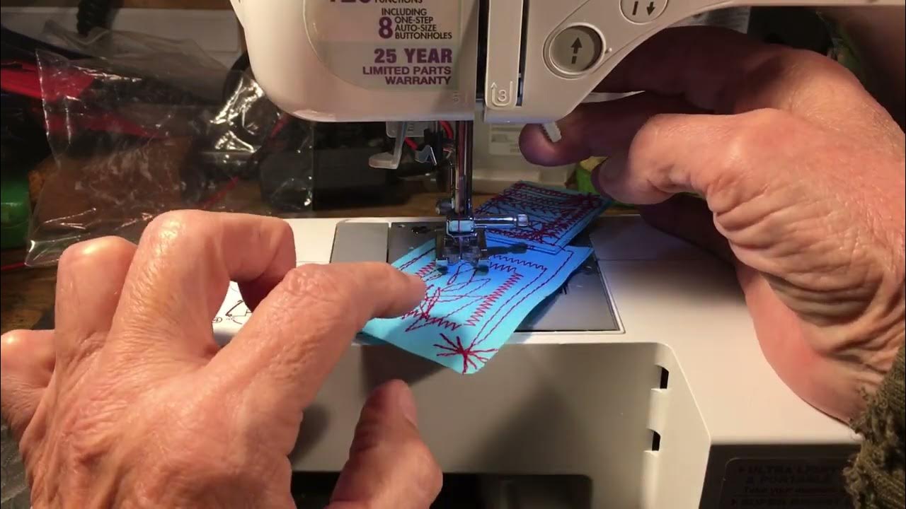 “Death thump” Brother SQ-9000 it gets to its limits very quickly. For light sewing only (video ...