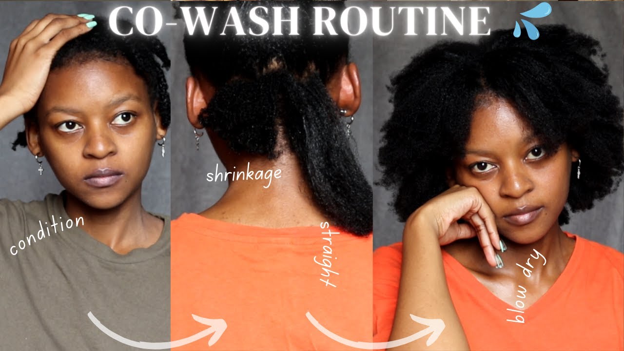 Natural Hair Co-Wash Routine | Detailed | 4C HAIR - YouTube