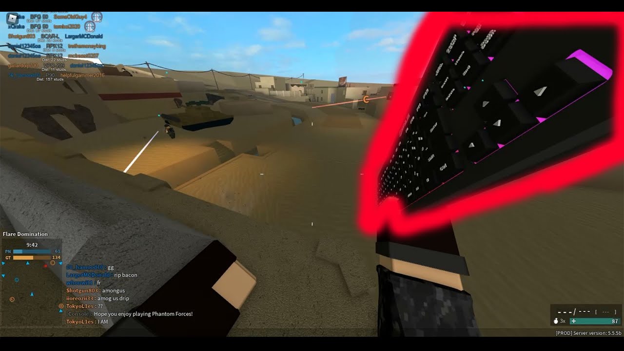 Phantom Forces Keyboard Melee 🙉 - YouTube