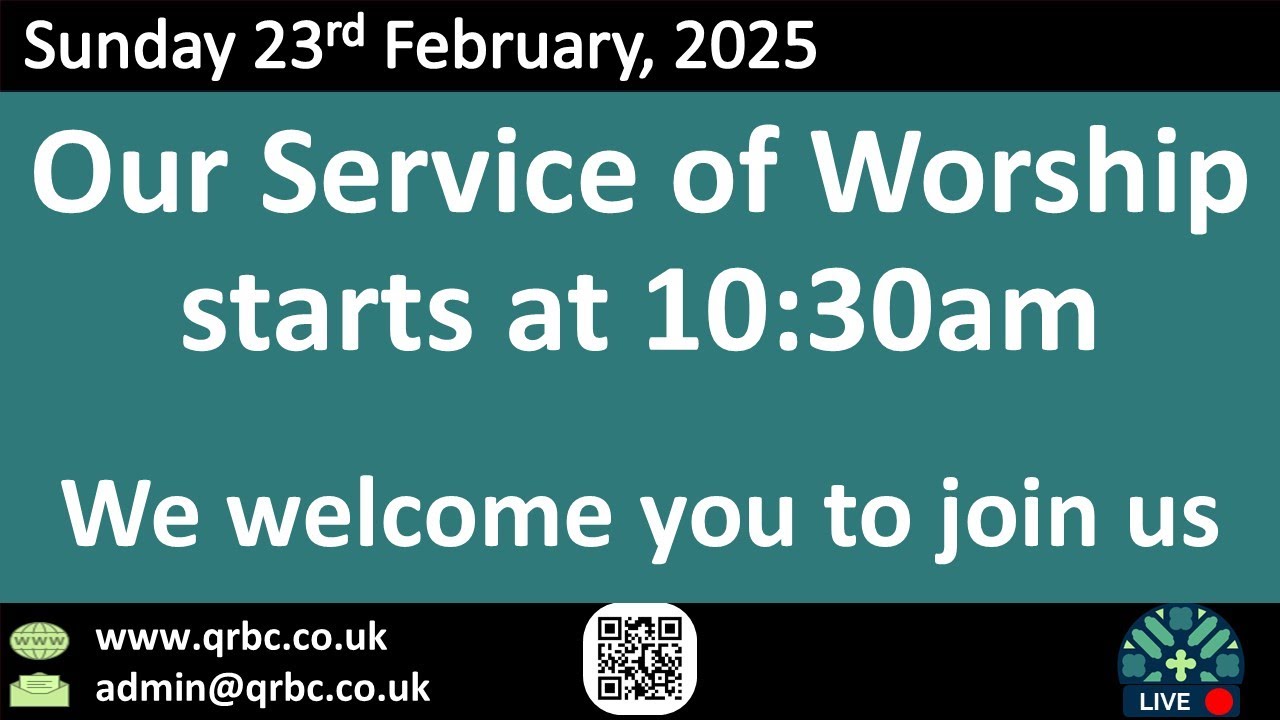 23rd February 2025 - Sunday Morning Chapel Service - YouTube