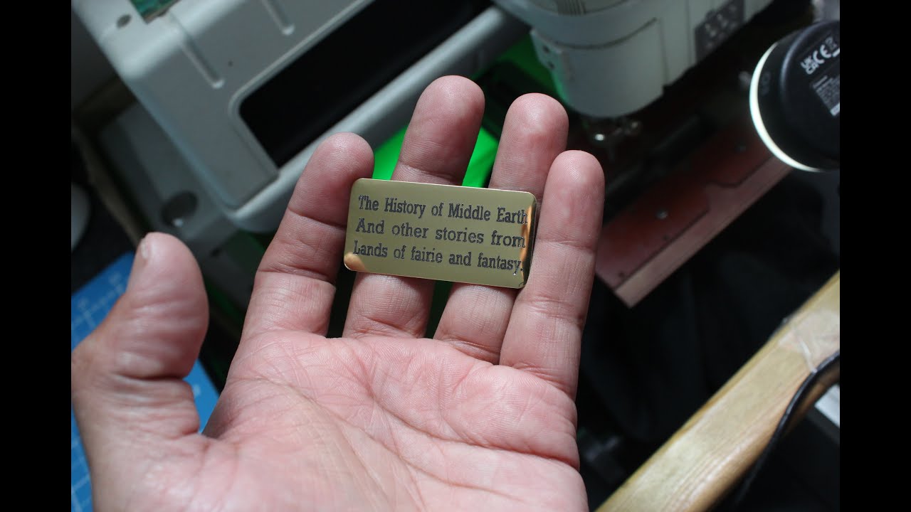 Custom Engraving Gold Plate Engraved with Message and Blackfill - YouTube
