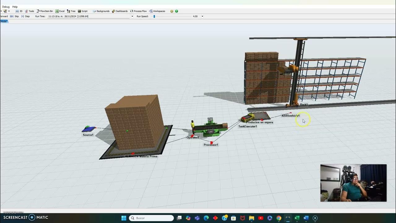 SIMULACION FLEXSIM - YouTube