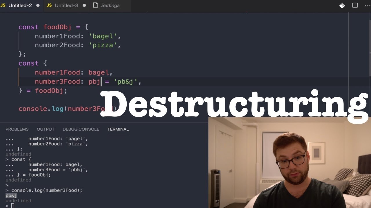 Destructuring Youtube