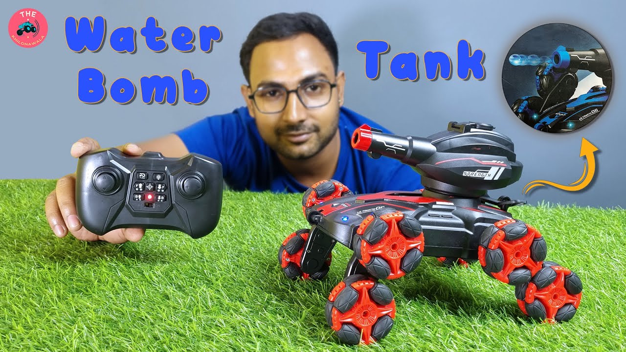 RC Tank Gel Blaster Unboxing & Testing Water Bomb Tank Toy - The ...