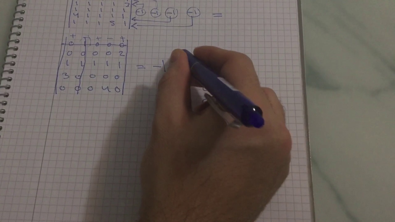 5x5-determinant - YouTube