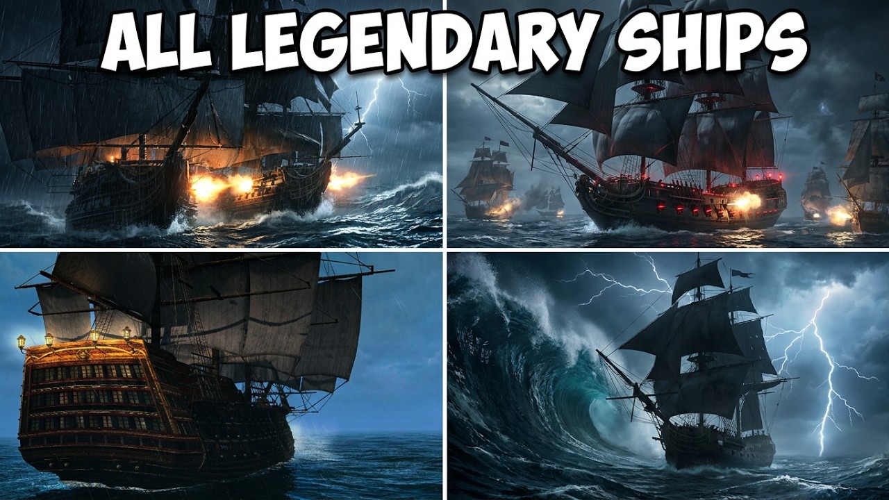 Assassin's Creed IV: Black Flag : All Legendary Ships [ 4K60ᶠᵖˢ UHD ...