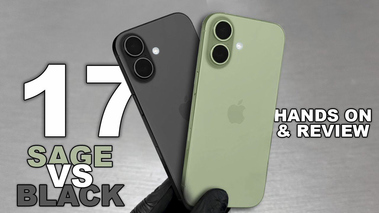iPhone 17 Black vs Sage Hands On and First Impressions! - YouTube