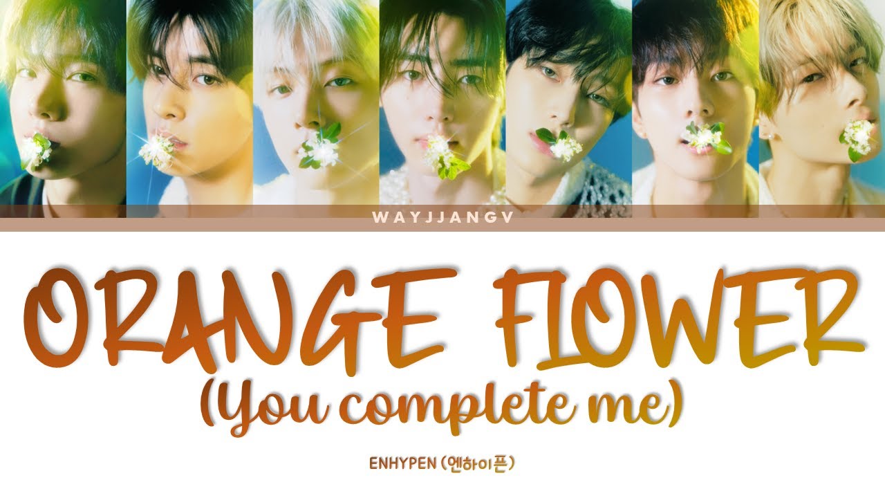 ENHYPEN (엔하이픈) ㅡ ORANGE FLOWER (YOU COMPLETE ME) COLOR CODED LYRICS ...