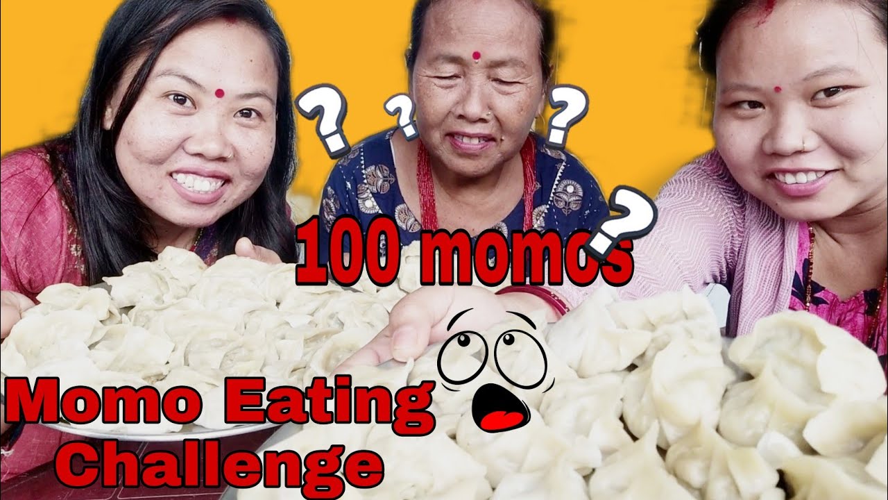Momo Eating Challenge||100 momos||Eating competition||home made momos ...