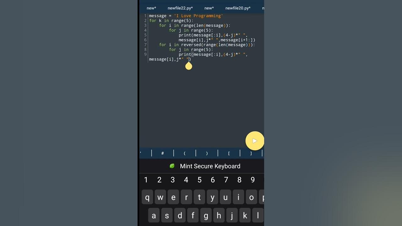 Awesome Pattern 2 In Python 🥰🥰 Python Coding Status 😍😜 Shorts Programming Turtle Python
