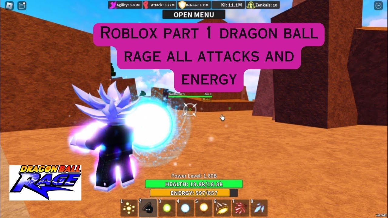 Roblox Dragon Ball Rage Part 1: Mastering All Attacks and Unleashing ...