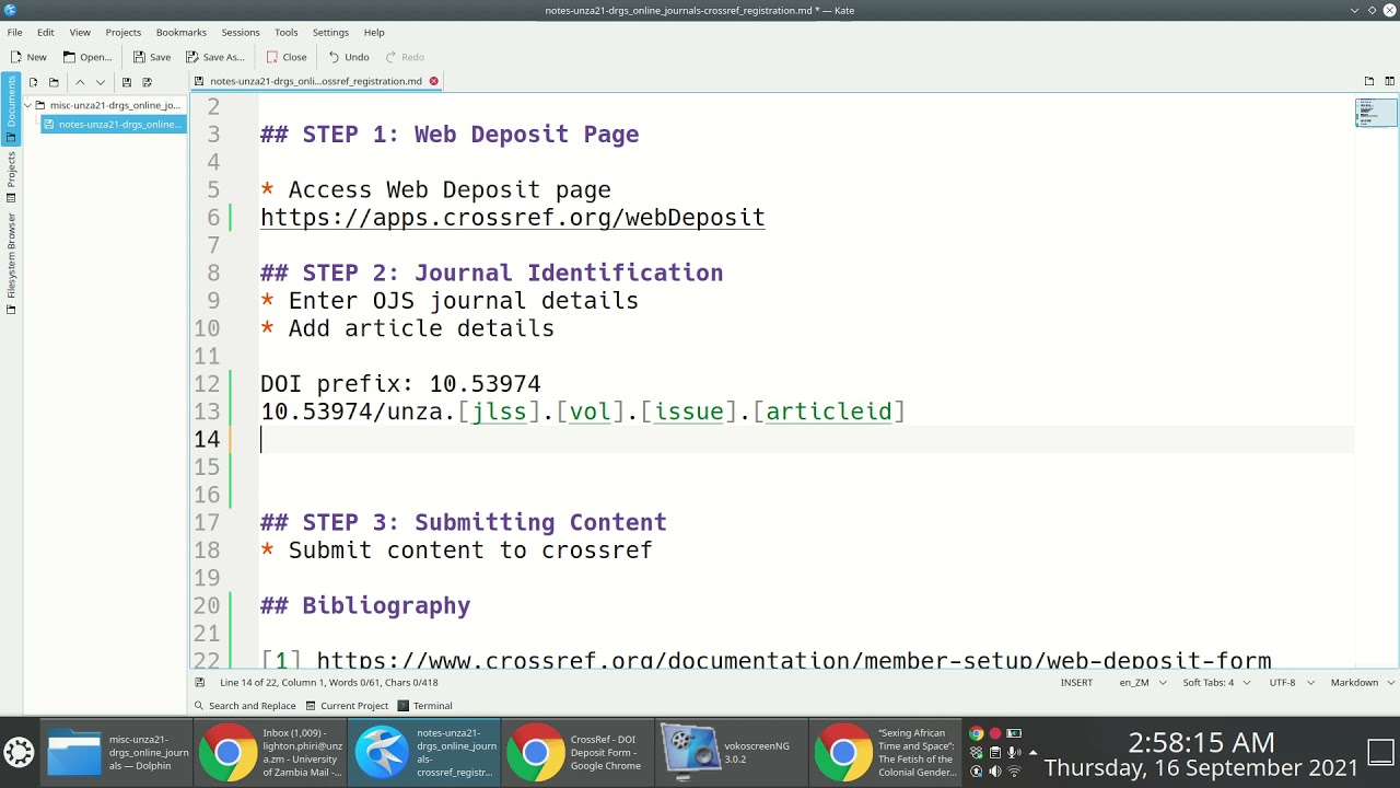 How to Register Open Journal Systems (OJS) Articles With Crossref Using ...