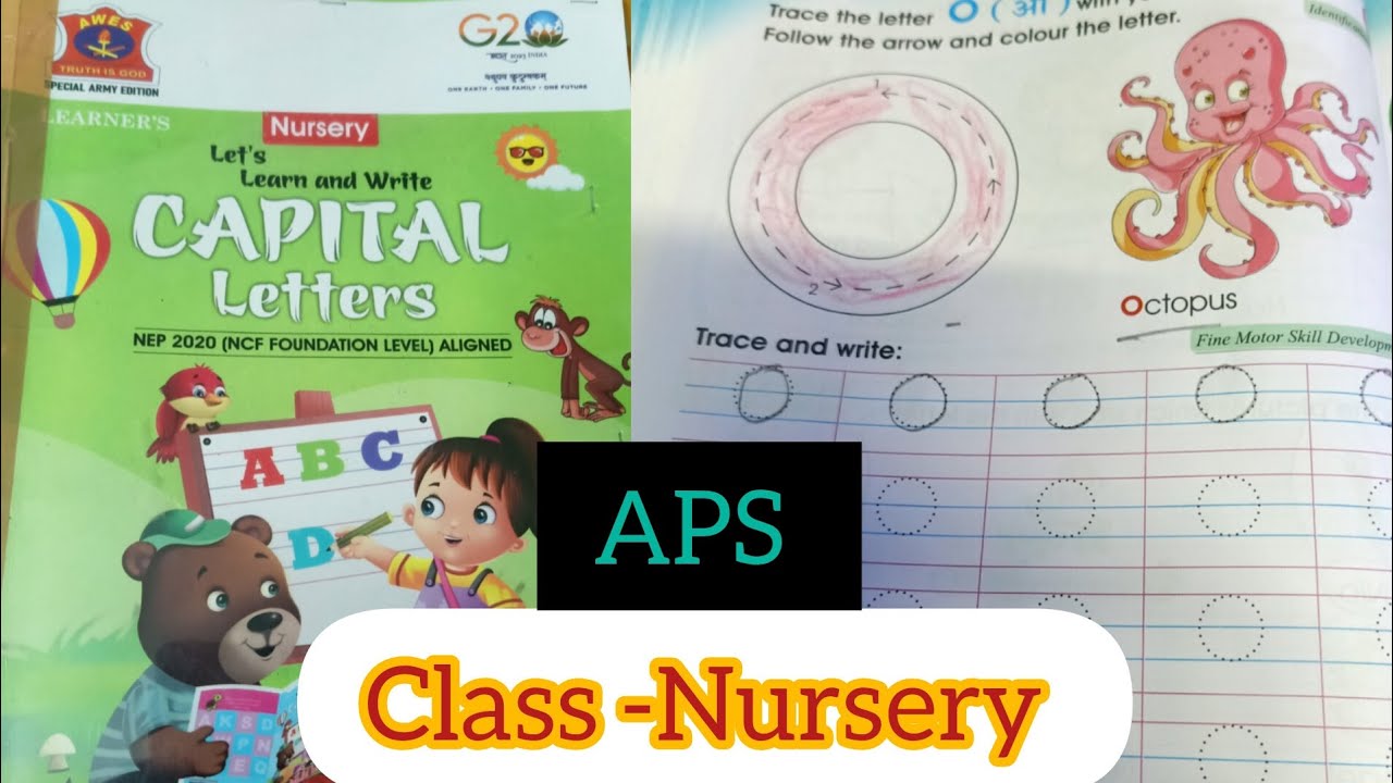APS Class -Nursery English let's learn and write Capital letters ...