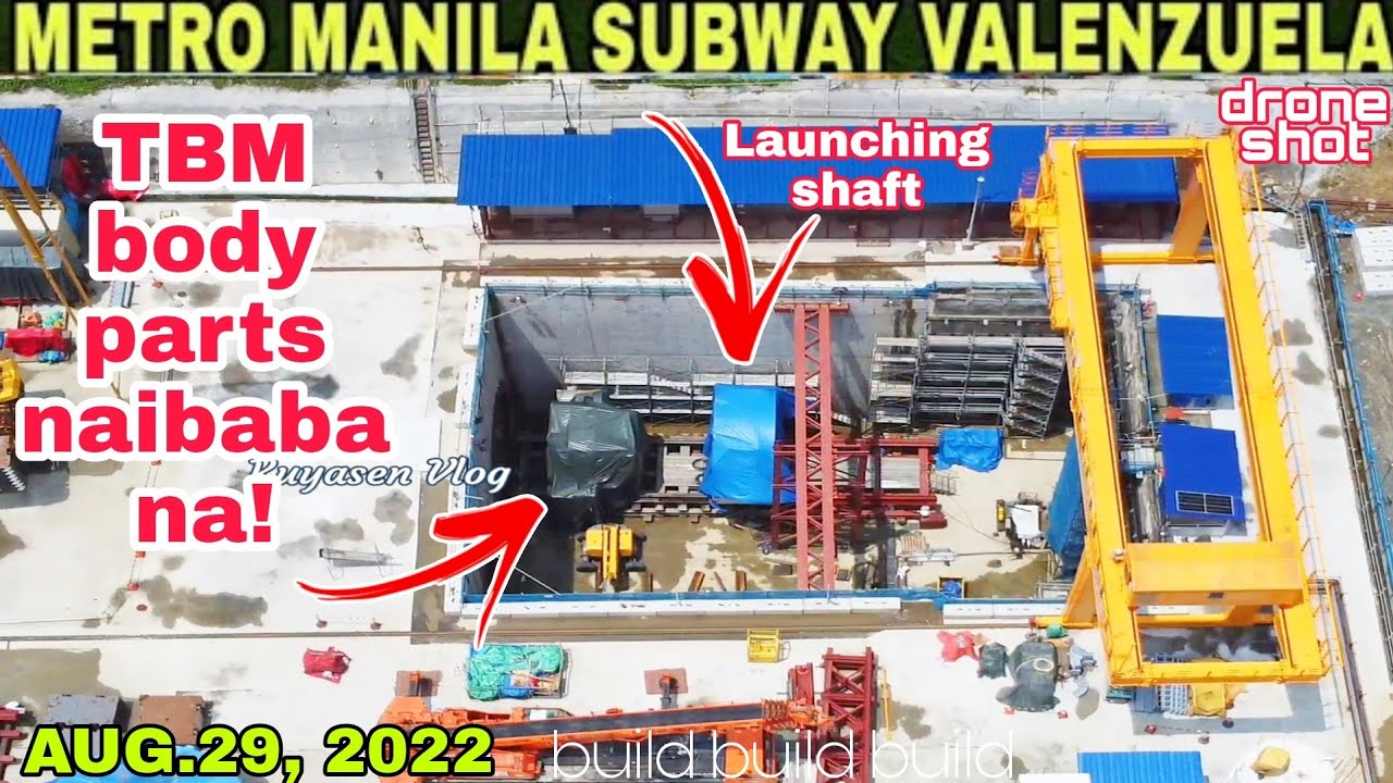 TBM body parts,naibaba na!METRO MANILA SUBWAY UPDATE VALENZUELA AUG.29 ...