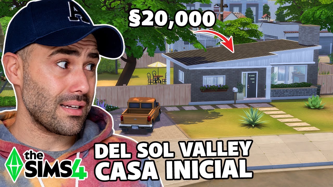CASA INICIAL para un ACTOR - Los Sims 4 🏠 Uso SOLO UN PACK y el juego ...