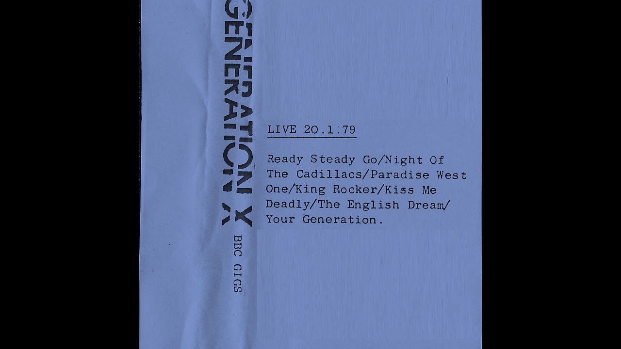 Generation X - In Concert Paris Theatre 1979 - YouTube