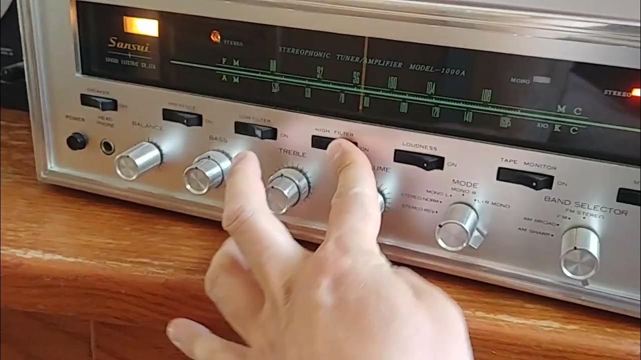 Sansui 1000A. test II - YouTube