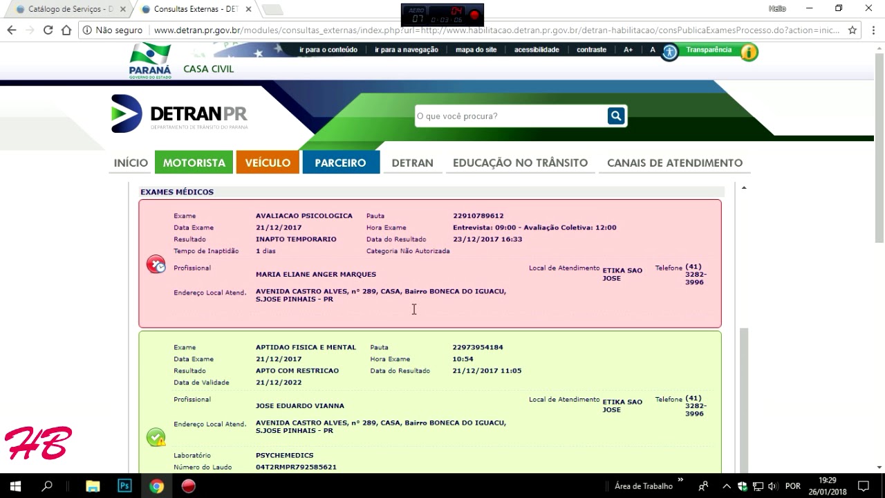 Resultado Detran-Pr - YouTube