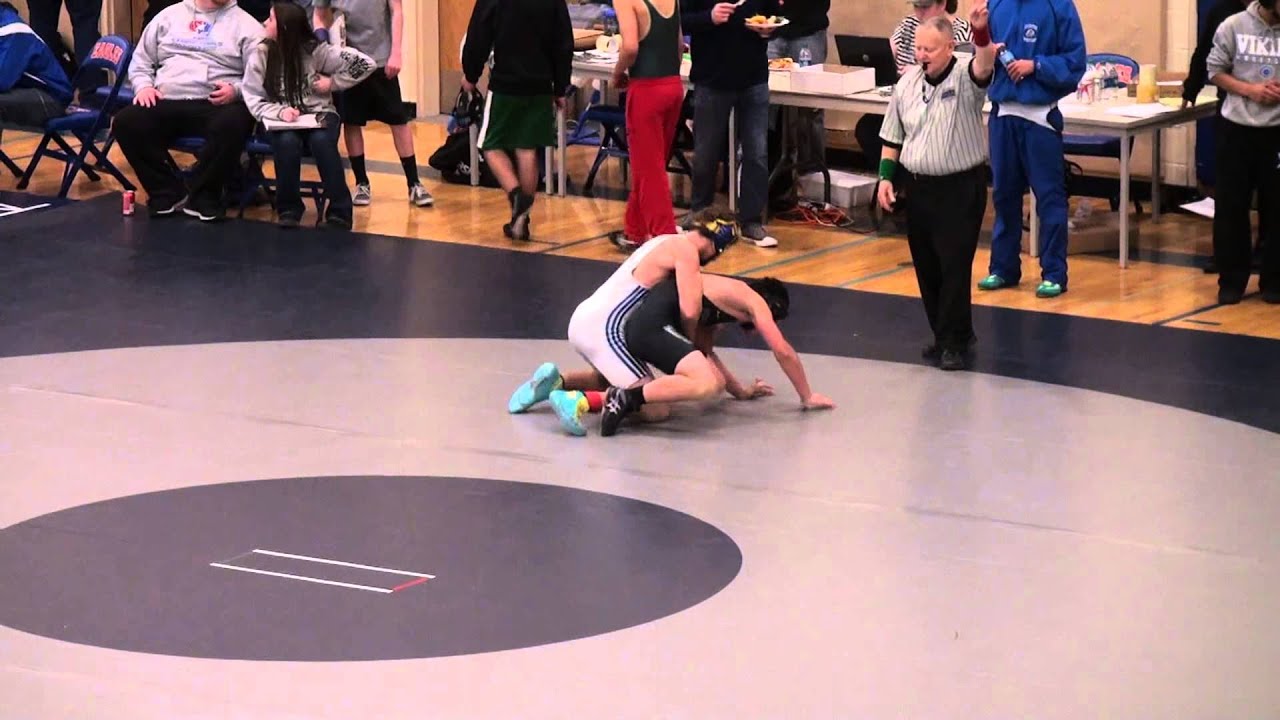 2013 SPSL JV Wrestling Championships - Tucker Webb Round 2 (132 pounds ...
