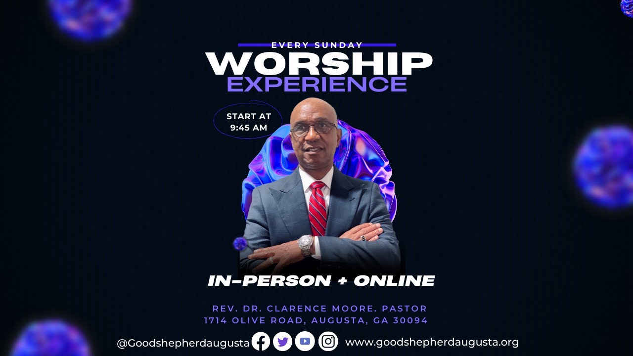 Sunday Worship LIVE from Good Shepherd | Rev. Clarence Moore - YouTube