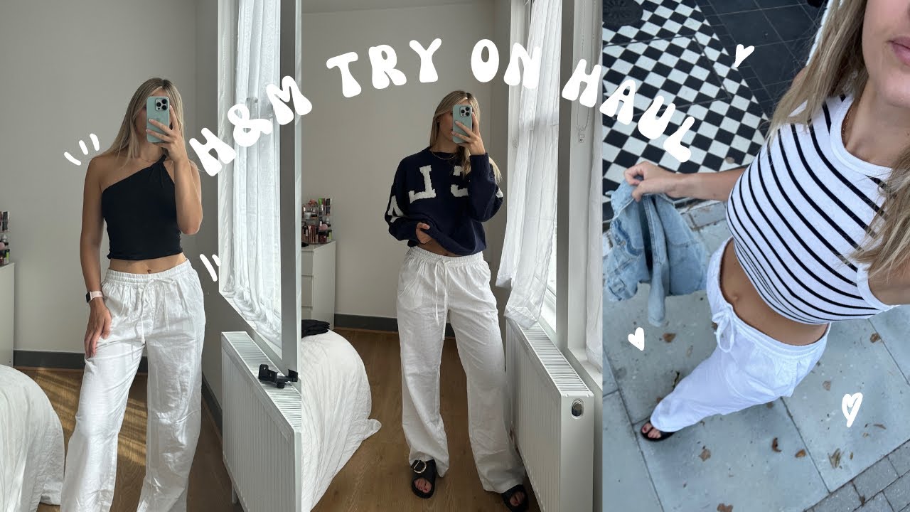 H&M TRY ON HAUL | building my capsule wardrobe - YouTube