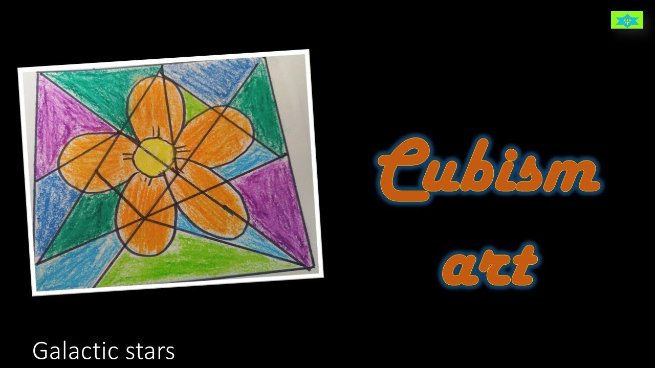 Simple Cubism art - Flower 🌼 - YouTube