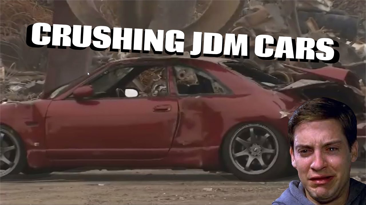 JDM Cars Getting Crushed! R33 | R34 | S13 - YouTube