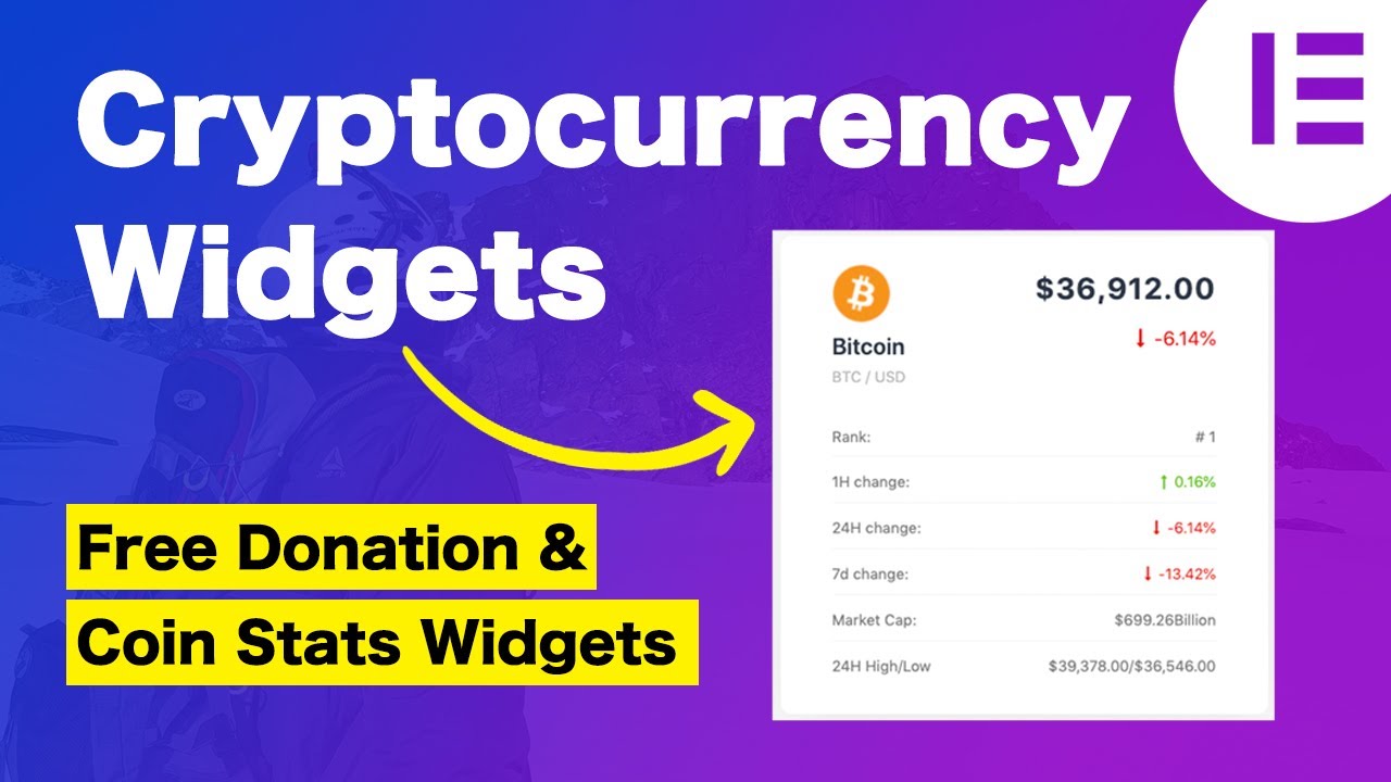 Free Cryptocurrency Widgets for Elementor | Accept Bitcoin donations ...