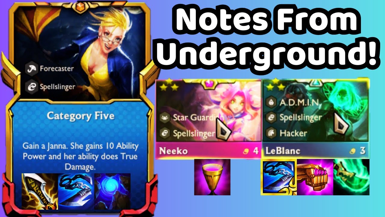Nihius Tft ⭐⭐⭐ Neeko ⭐⭐⭐ Leblanc Notes From Underground Tft Set