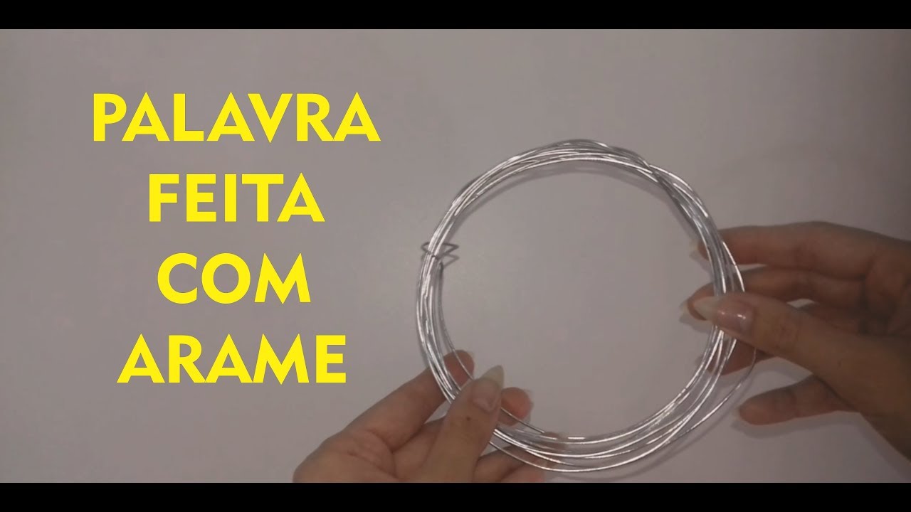 DIY - Palavra Feita com ARAME _ Decoração - YouTube