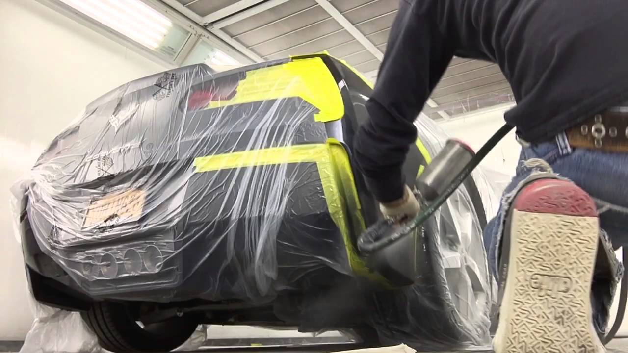 Corvette bumper spot repair - YouTube
