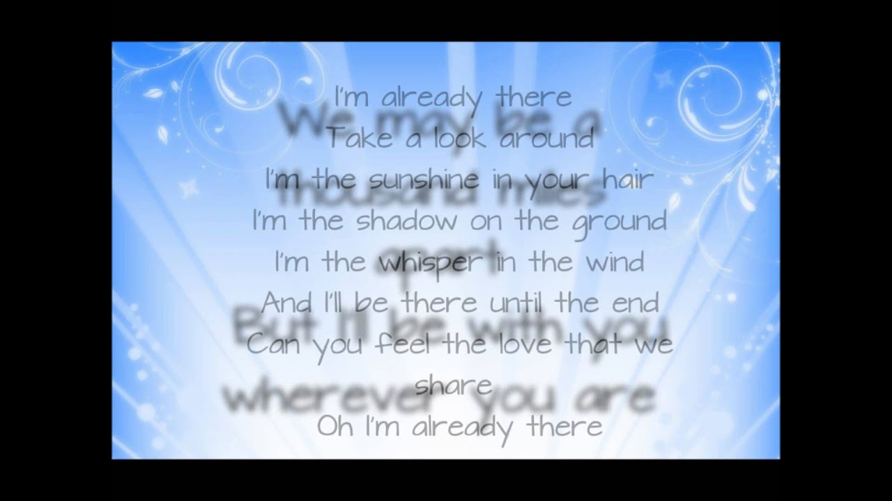 I'm already there Lonestar lyrics - YouTube
