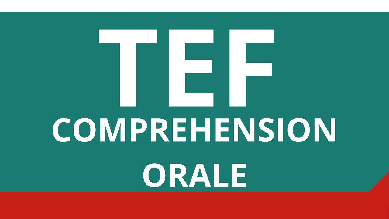TEF / TEF Canada Compréhension orale - 1 ( test d'evaluation de ...