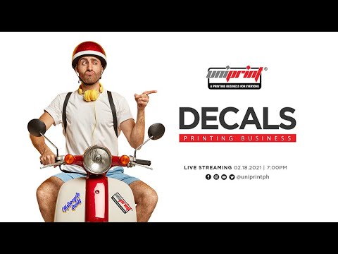 FB LIVE STREAMING: DECALS PRINTING BUSINESS - YouTube