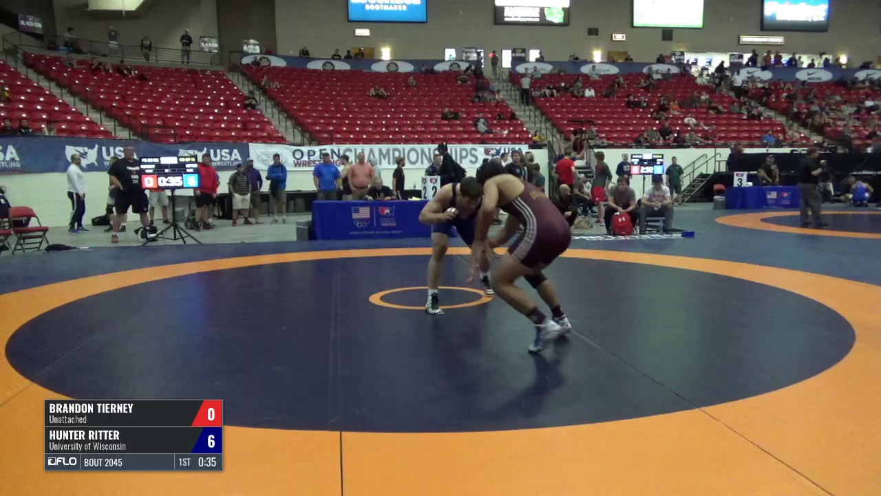 84 Rd of 16 - BRANDON TIERNEY (Unattached) vs. Hunter Ritter ...