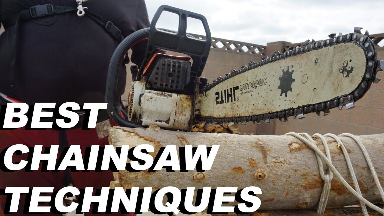 How to Properly Use a Chainsaw, Safest and Best Techniques! - YouTube