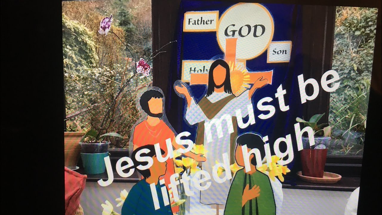 Jesus is lifted high Year B - YouTube