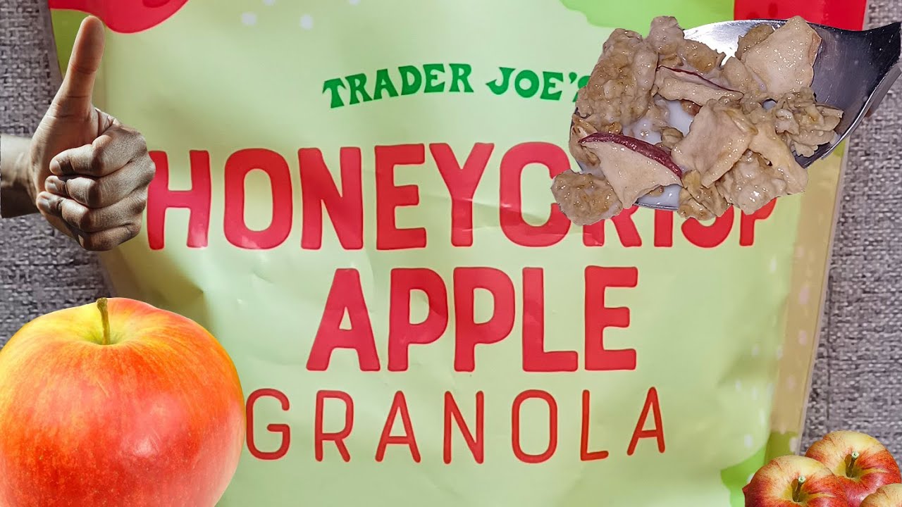Trader Joe's Honeycrisp Apple Granola Review - YouTube