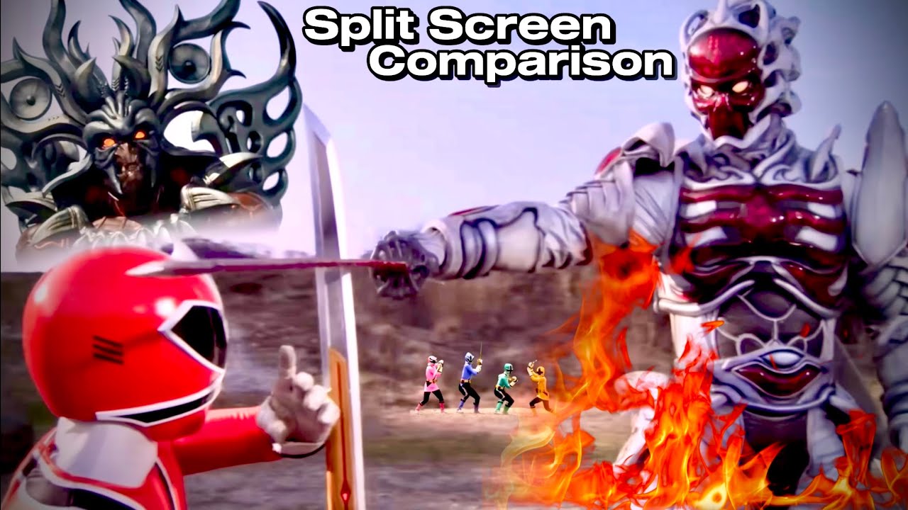Power Rangers Samurai: Jayden VS Deker & Robtish (Split-Screen ...