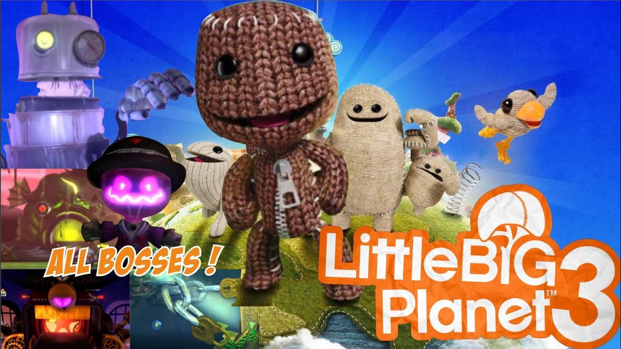 LittleBigPlanet 3 - All Bosses (3 Players) + Cutscenes - YouTube