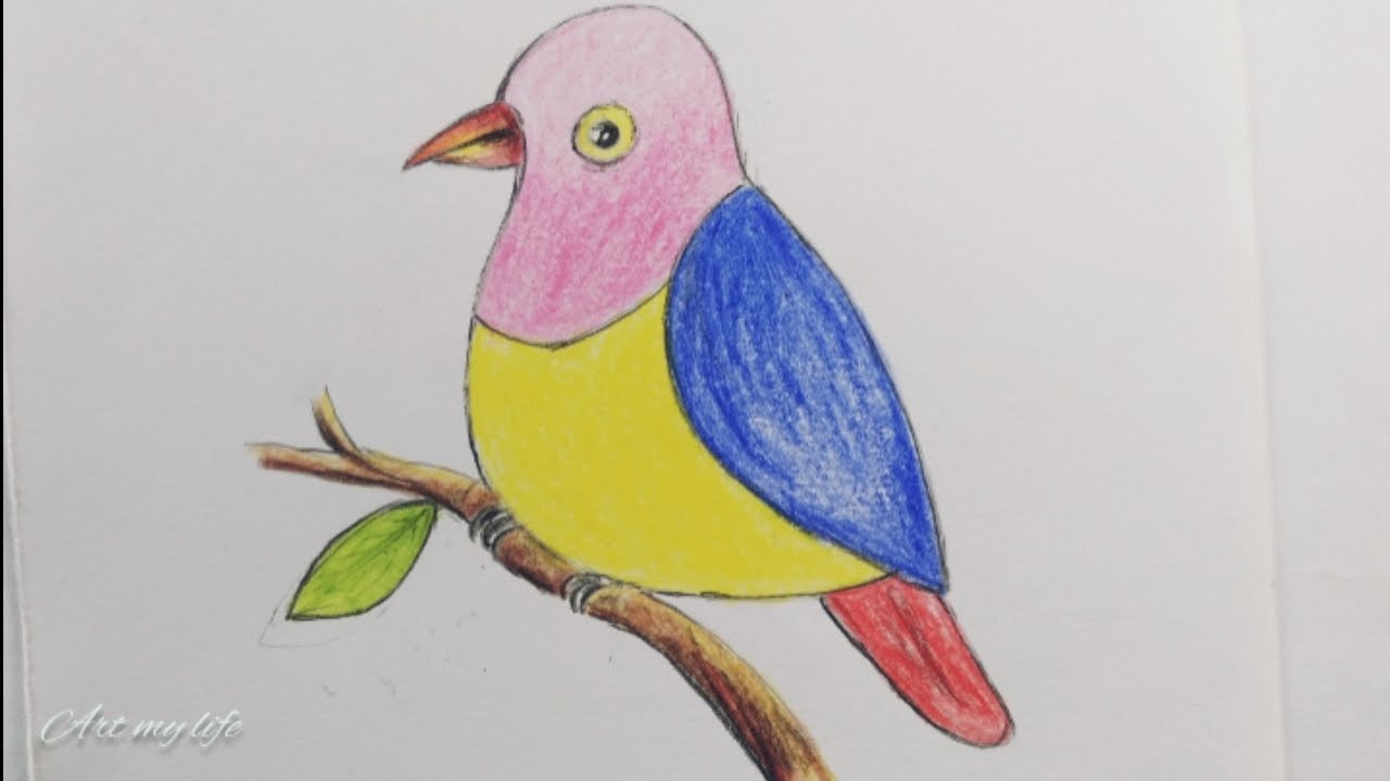 How to draw a bird for beginners /bird drawing /art my life - YouTube